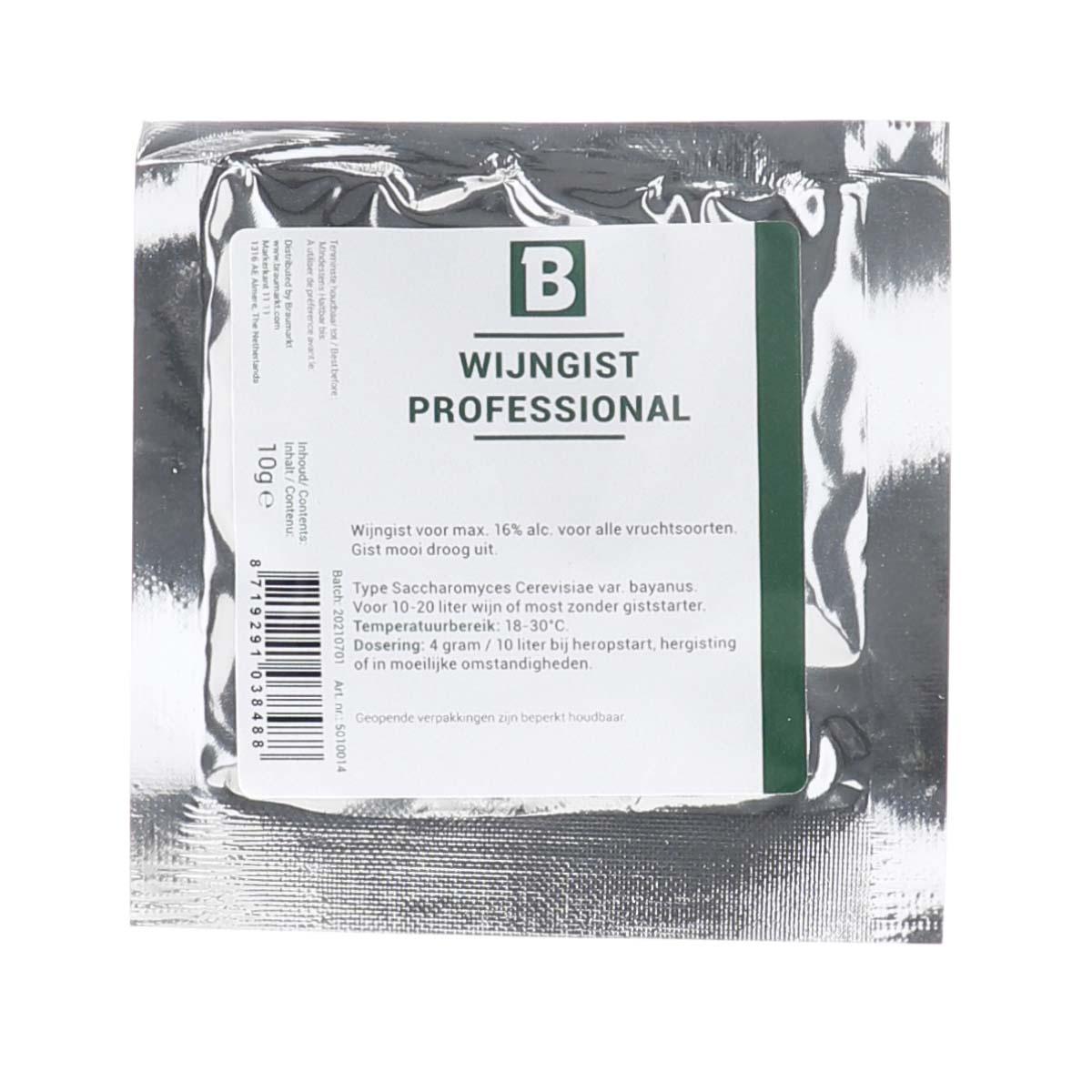 Wijngist Professional zakje 1 x 10 gram - voordelig kopen - bij Braumarkt