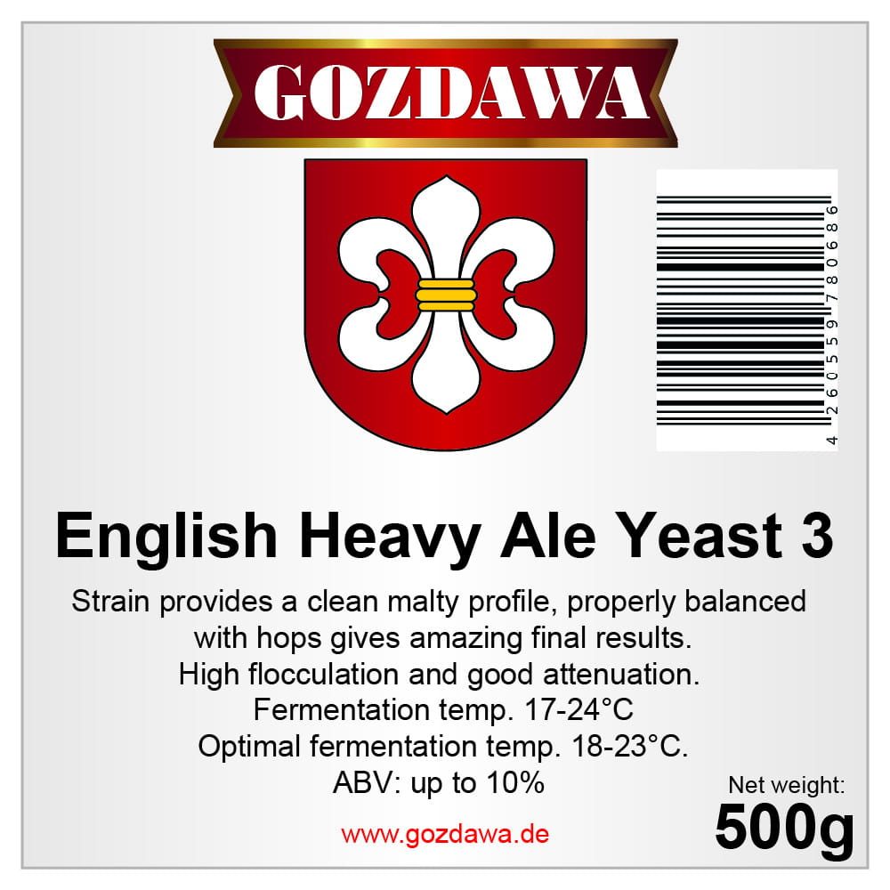 Hefe - GOZDAWA English Heavy Ale Yeast 3 - 500 gr - bei Braumarkt bestellen