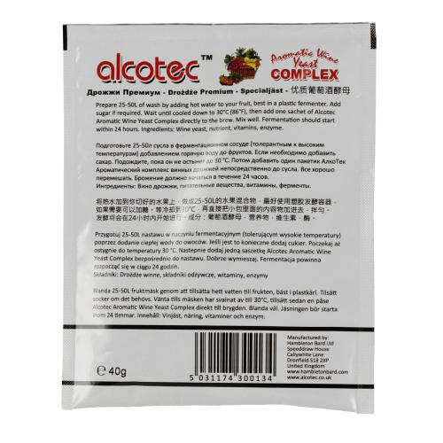 Alcotec Aromatic Wine yeast + nutrient 60g - goedkoop kopen - bij Braumarkt