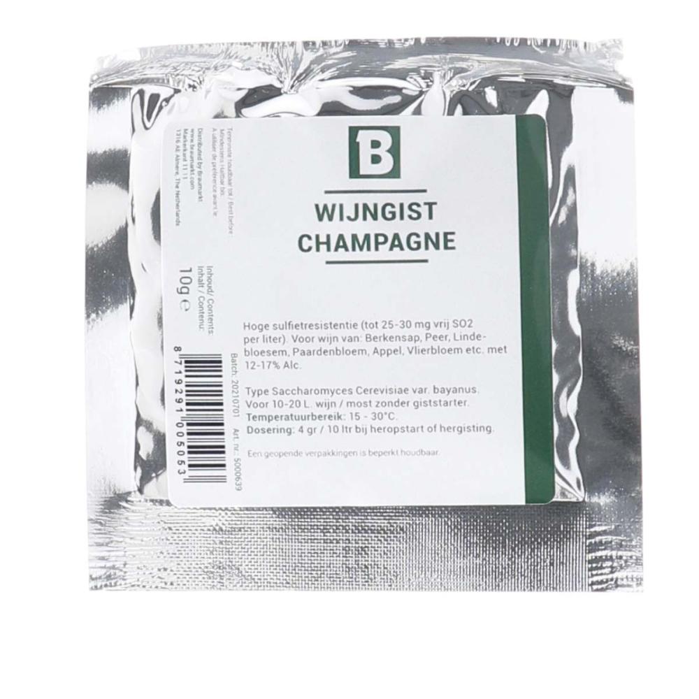 Wijngist Champagne 10 g - voordelig kopen - bij Braumarkt